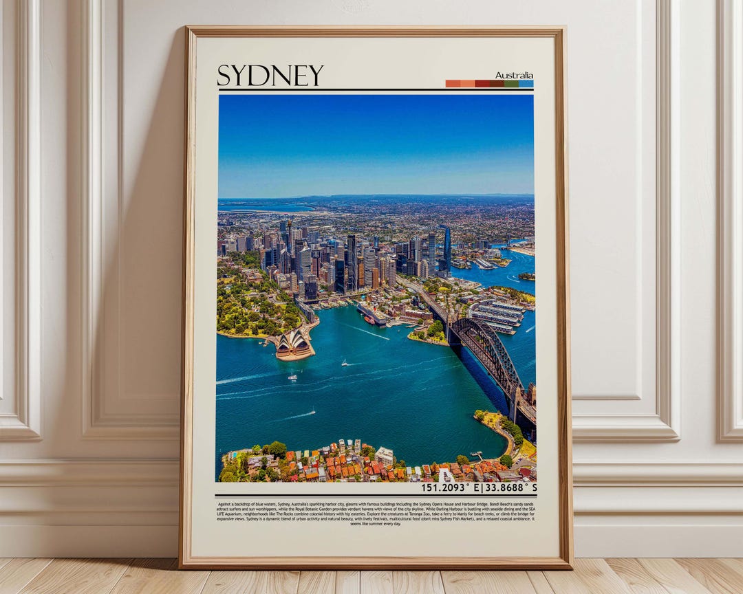 Sydney Print, Sydney Poster, Sydney Wall Art, Sydney Photo, Sydney ...