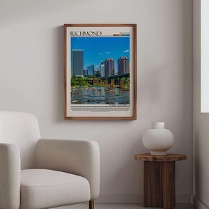 Richmond Travel Print, Richmond Virginia Wall Art, Richmond Poster ...