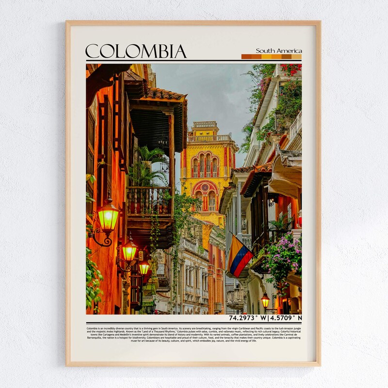 Colombia Poster - Etsy