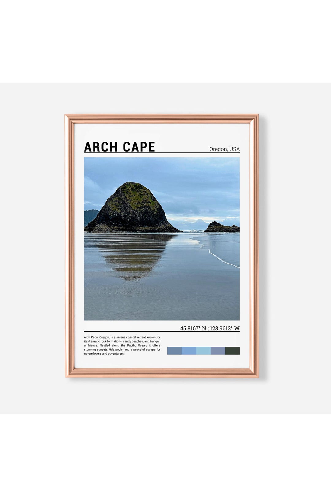 Arch Cape Print, Arch Cape Poster, Arch Cape Wall Art, Arch Cape Art ...