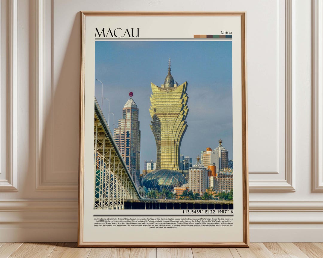 Macau Wall Art , Macau Photo , Macau Artwork, Macau Travel Gift, Macau ...
