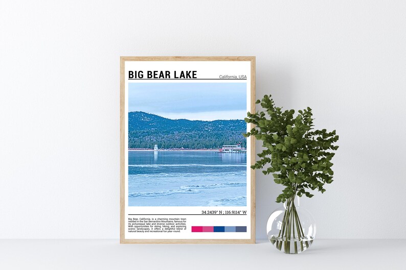 Big Bear Wall Art Print , Big Bear Photo , Big Bear Artwork, Big Bear ...