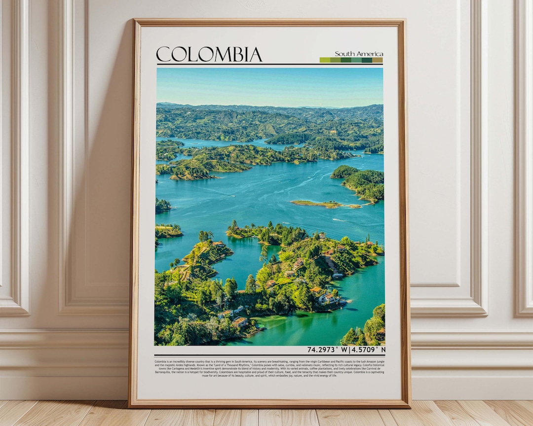 Colombia Wall Art ,colombia Travel Poster, South America Art Print ...