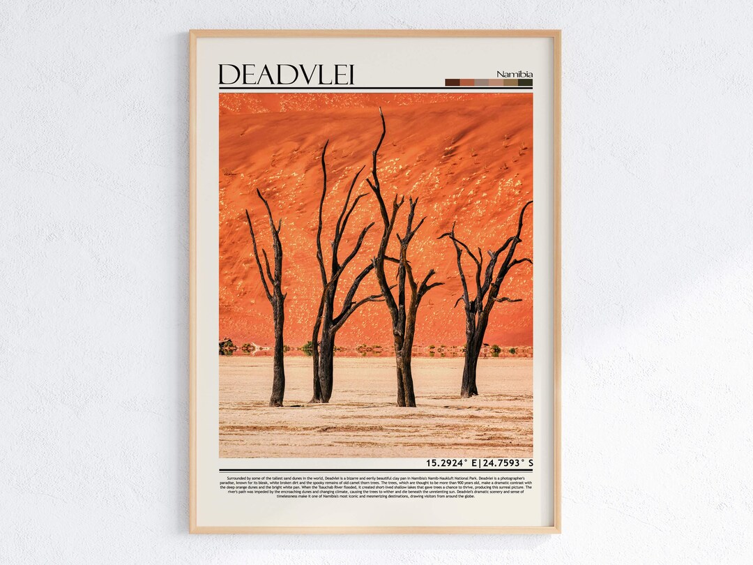 Deadvlei Poster Print, Deadvlei Wall Art, Deadvlei Décor, Deadvlei ...