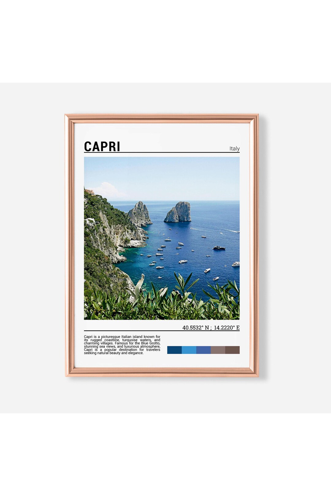 Capri Wall Art Print , Capri Photo , Capri Artwork, Italy Travel Gift ...