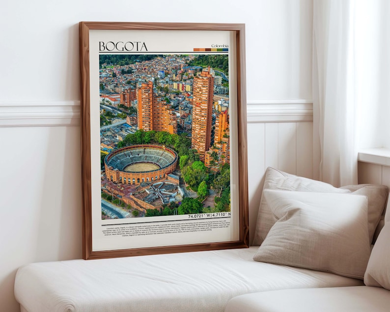 Bogotá Colombia Cityscape Art | Bogotá Print | Torres Del Parque Poster ...