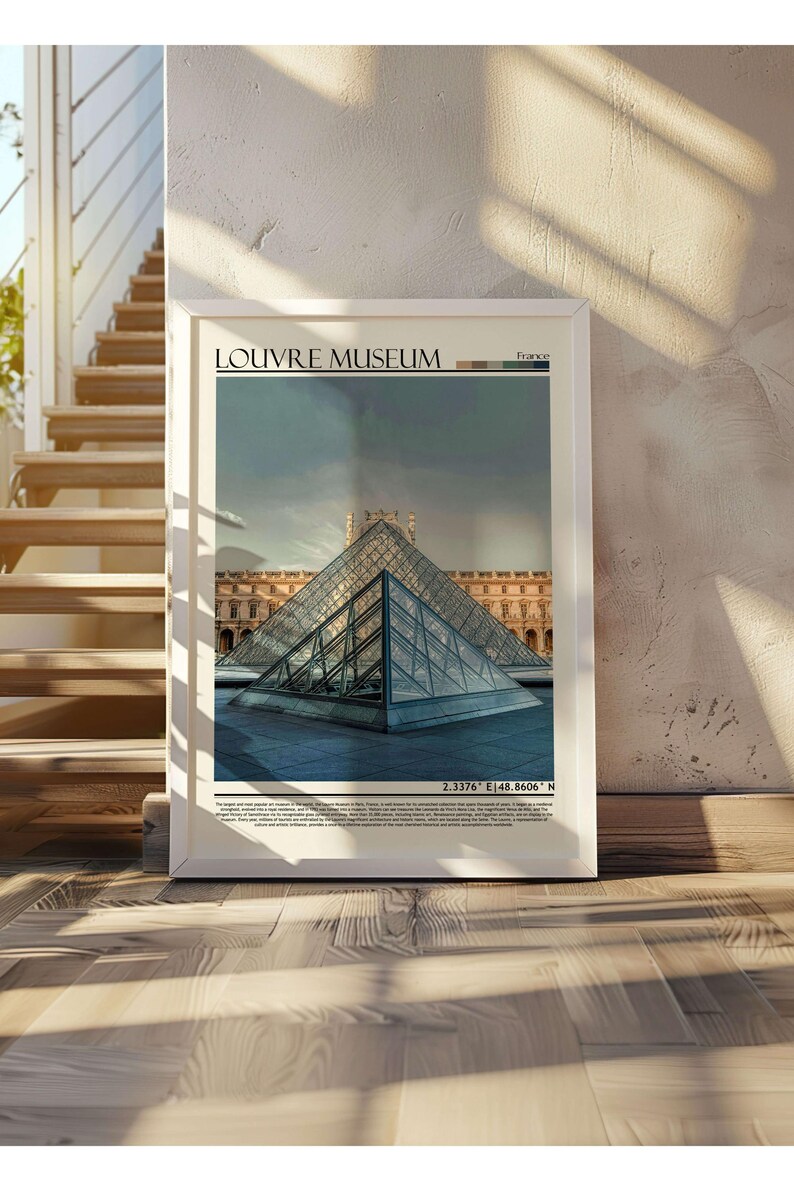 Louvre Museum Wall Art , Louvre Museum Poster Print , Louvre Museum ...
