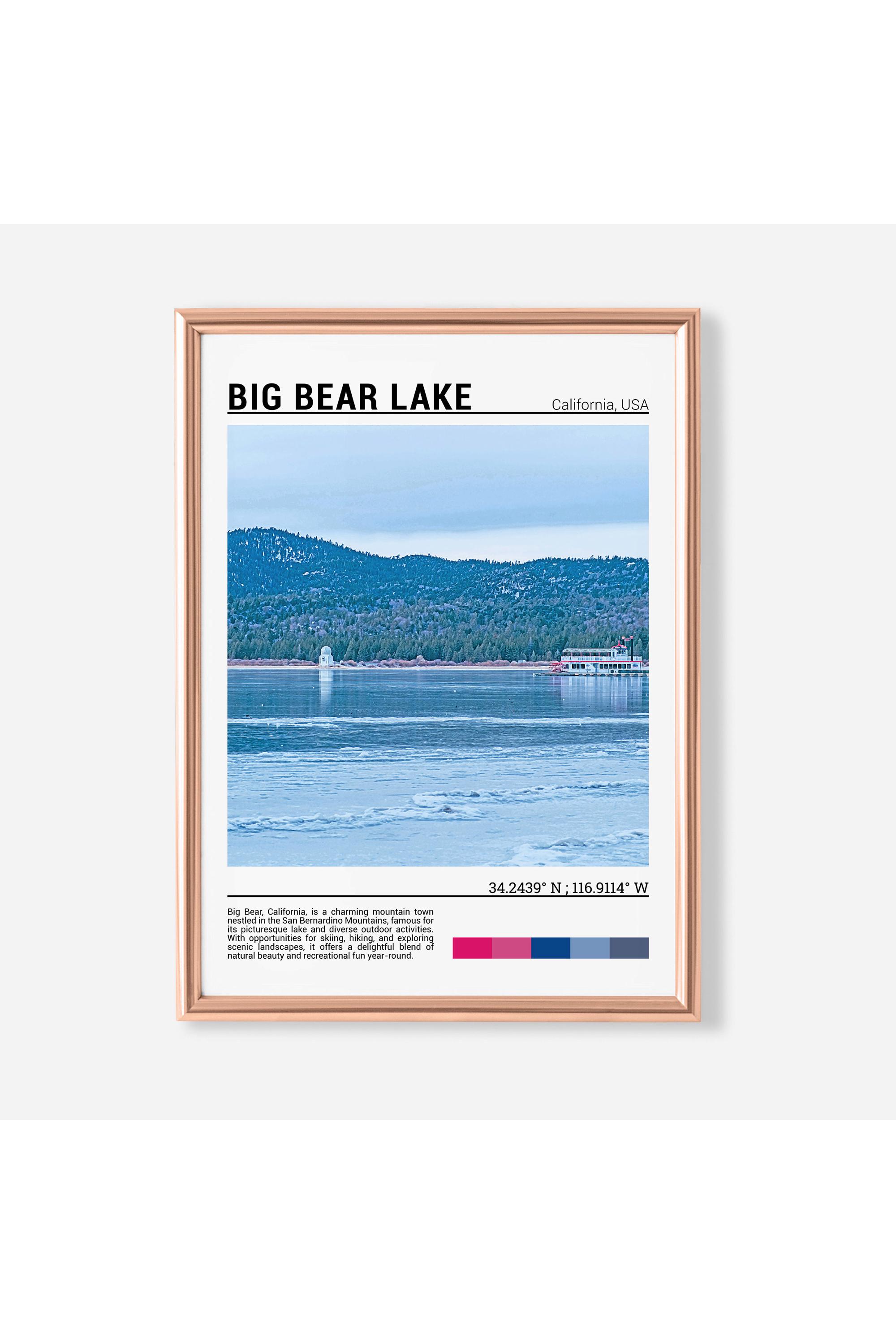 Big Bear Wall Art Print , Big Bear Photo , Big Bear Artwork, Big Bear ...