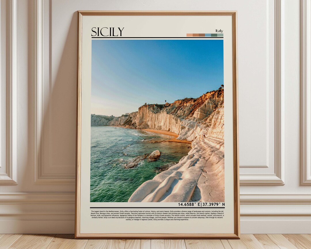 Sicily Print, Sicily Poster, Sicily Wall Art, Sicily Travel, Sicily ...