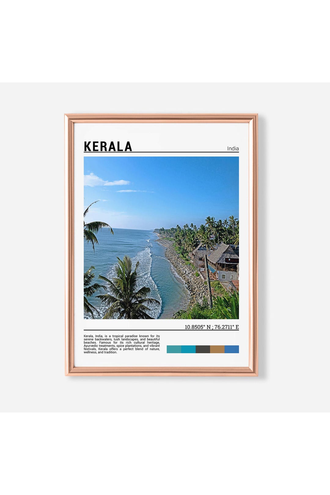 Kerala Print, Kerala Poster, Kerala Wall Art, Kerala Travel, Kerala Art ...