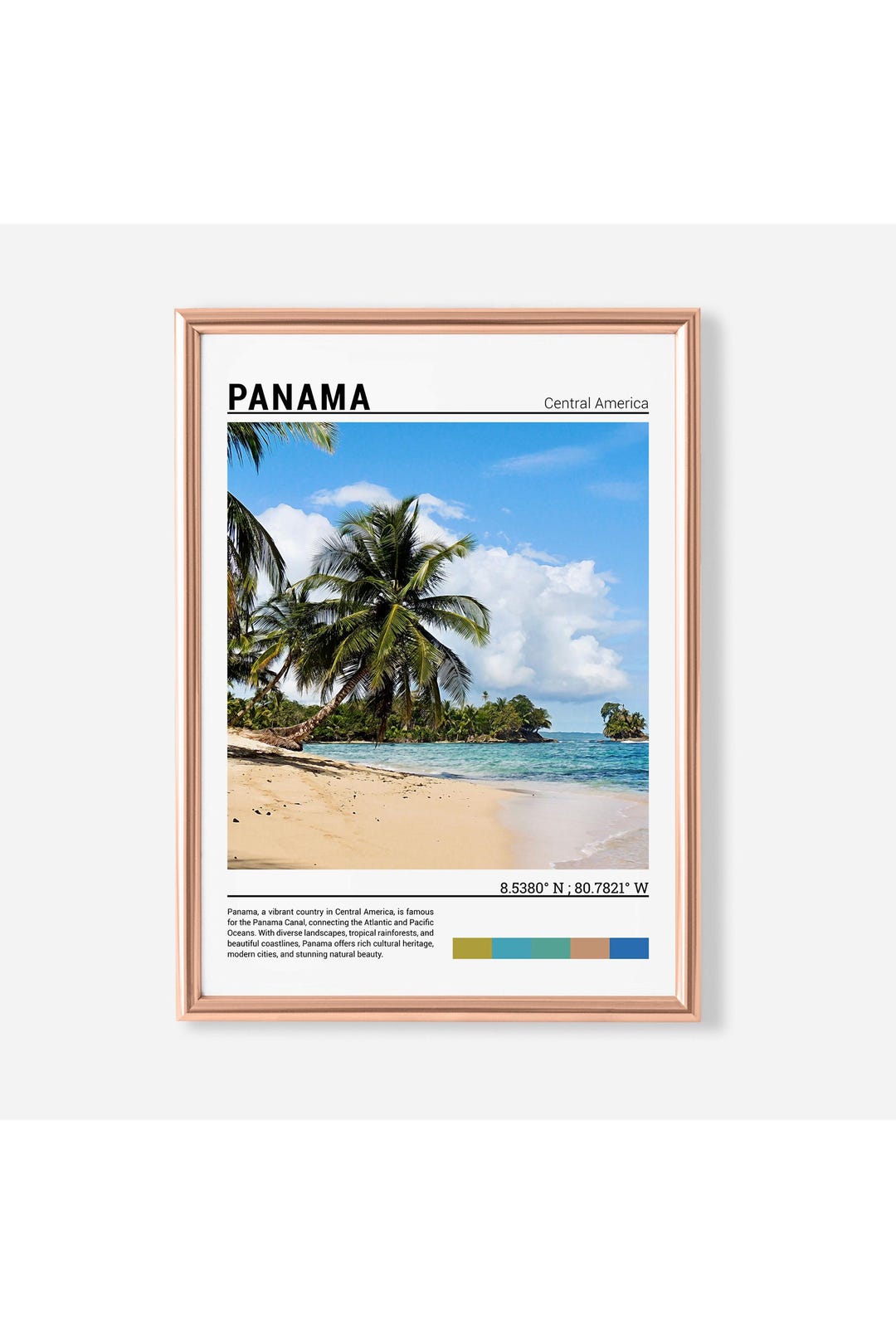 Panama Print, Panama Poster, Panama Wall Art, Panama Travel, Panama Art ...