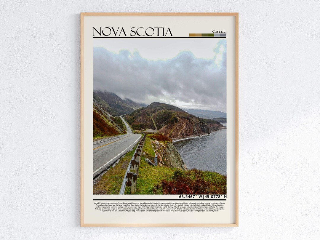 Nova Scotia Wall Art , Nova Scotia Poster Print, Nova Scotia Artwork ...