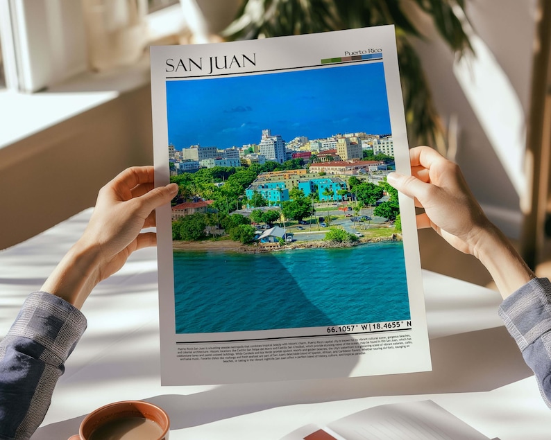 San Juan Puerto Rico Wall Art | San Juan Poster | San Juan Print ...