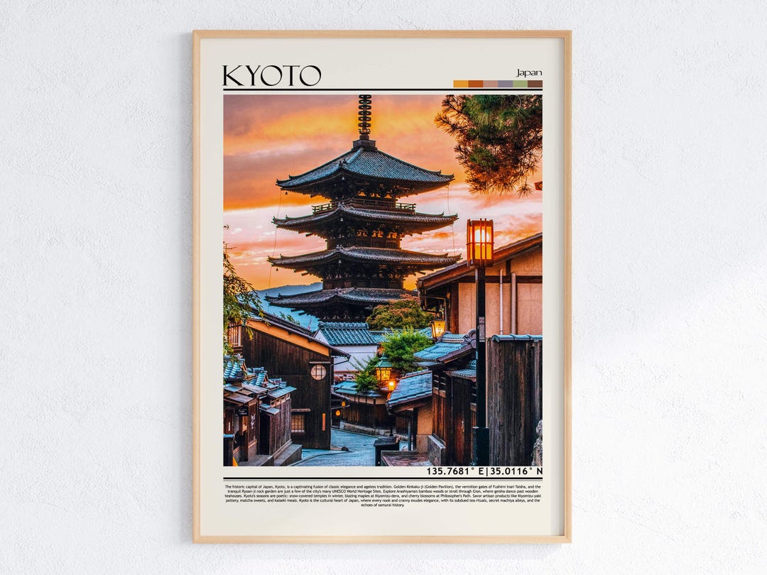 Kyoto Wall Art, Kyoto Poster Print, Kyoto Print, Kyoto Travel, Kyoto ...