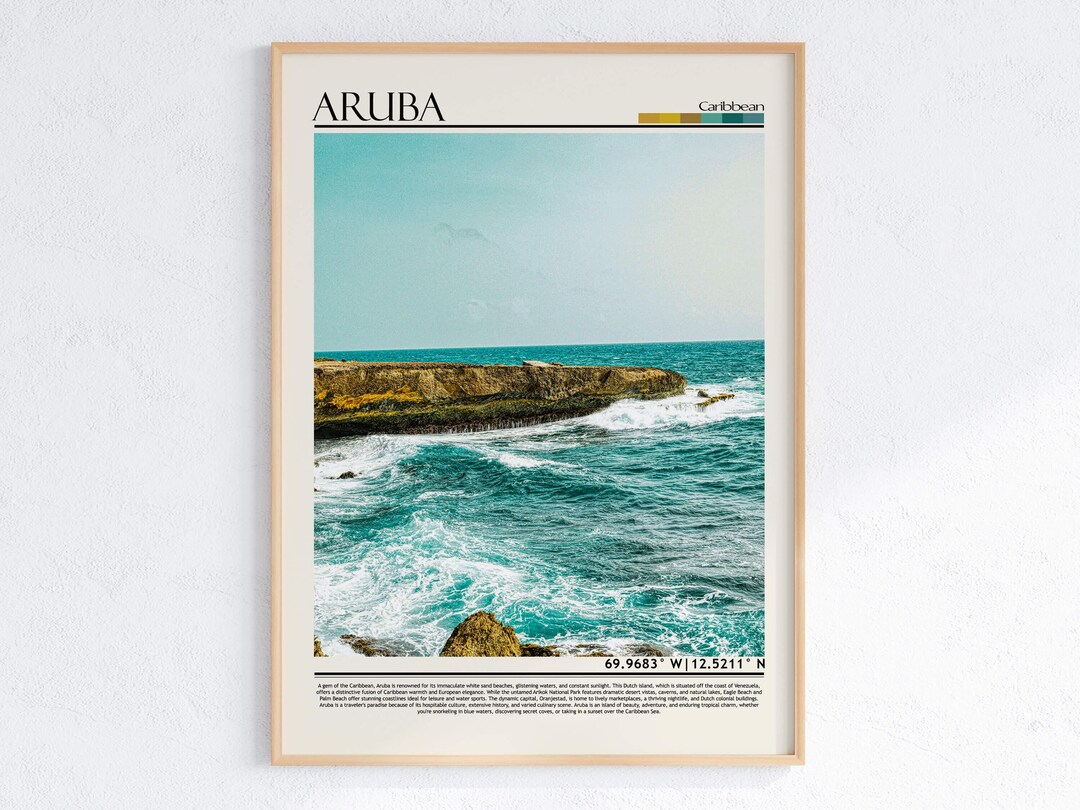 Aruba Wall Art , Aruba Poster, Aruba Travel Poster, Aruba Print , Aruba ...