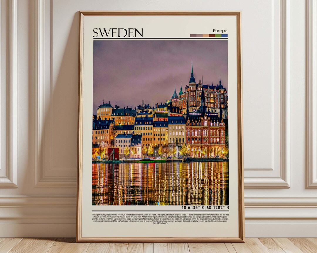 Sweden Wall Art, Sweden Photo ,sweden Poster Print, Sweden Artwork ...