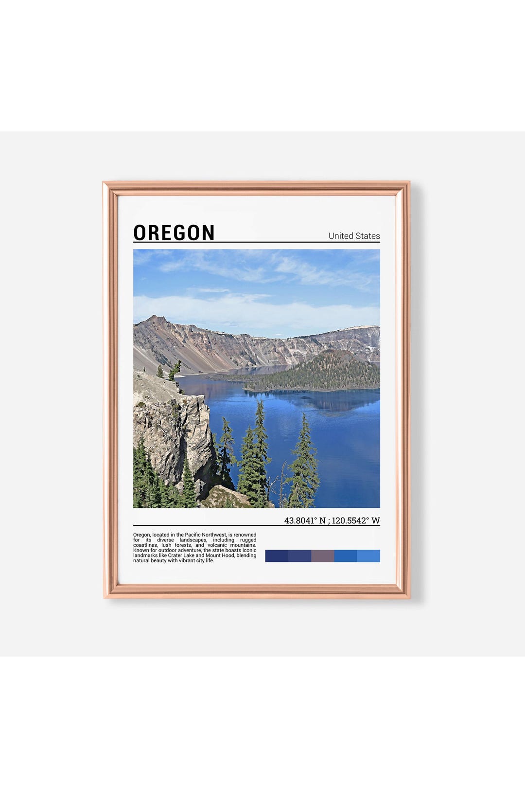 Oregon Wall Art Print, Oregon Poster ,USA Photography , Oregon Artwork ...