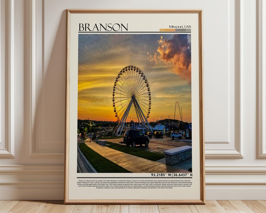 Branson Wall Art Print | Missouri Poster | USA Home Decor - Etsy