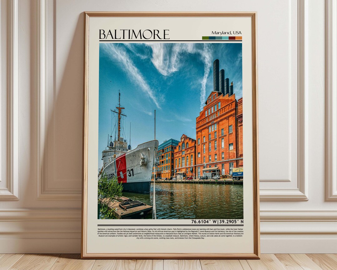Baltimore Wall Art, Baltimore Poster, Baltimore Photo, Baltimore Poster ...