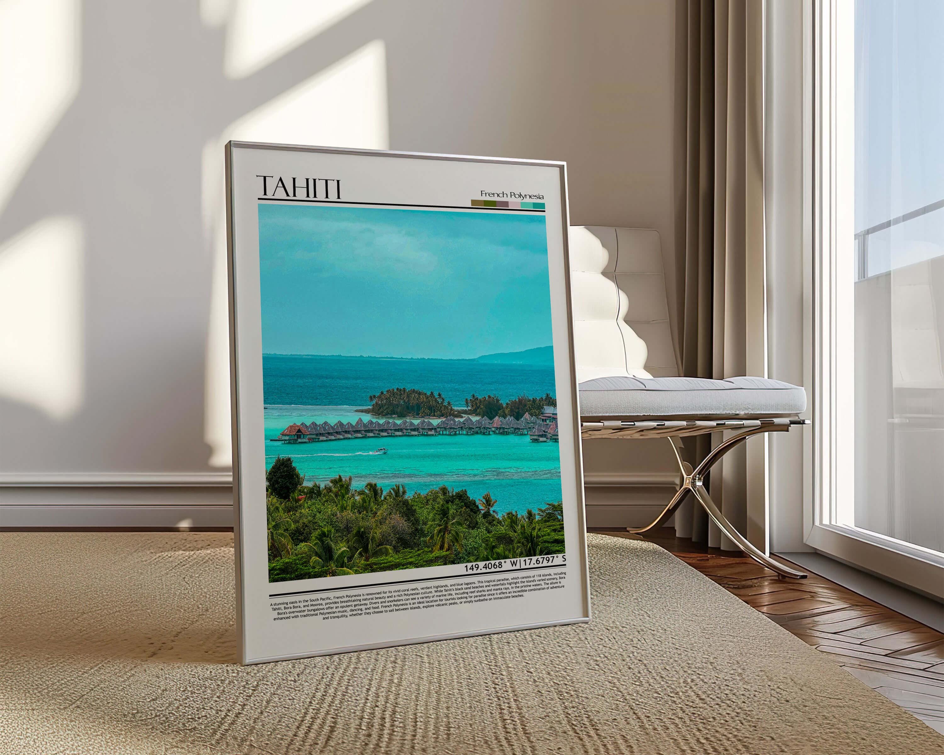 Tahiti Print, Tahiti Poster, Tahiti Wall Art, Tahiti Travel, Tahiti ...