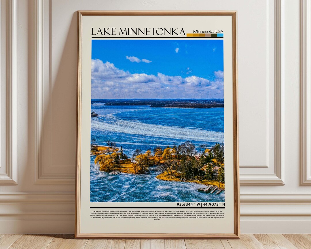 Lake Minnetonka Wall Art, Lake Minnetonka Poster Print, Lake Minnetonka ...