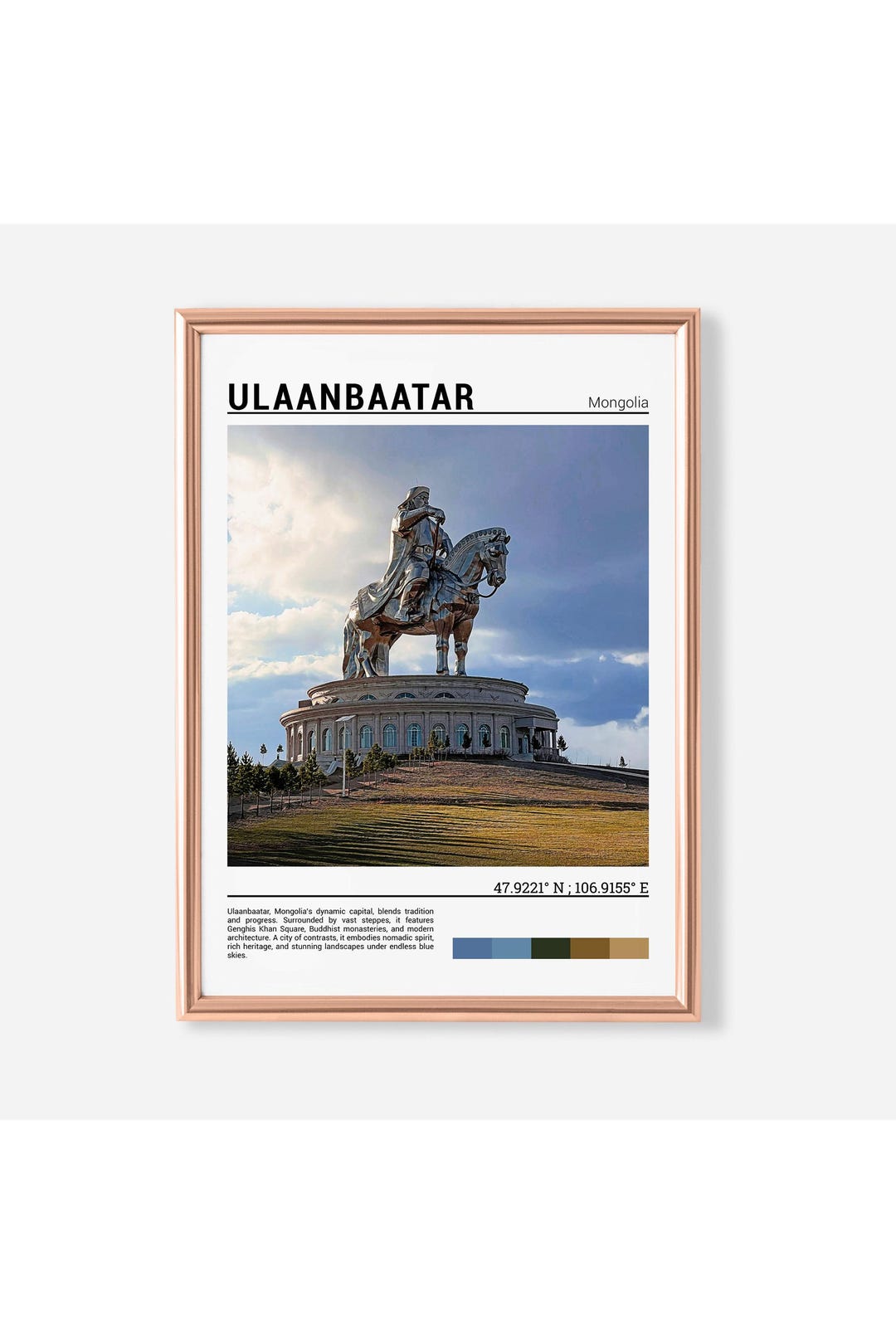 Ulaanbaatar Wall Art , Ulaanbaatar Poster, Ulaanbaatar Poster Print , Ulaanbaatar Art ...