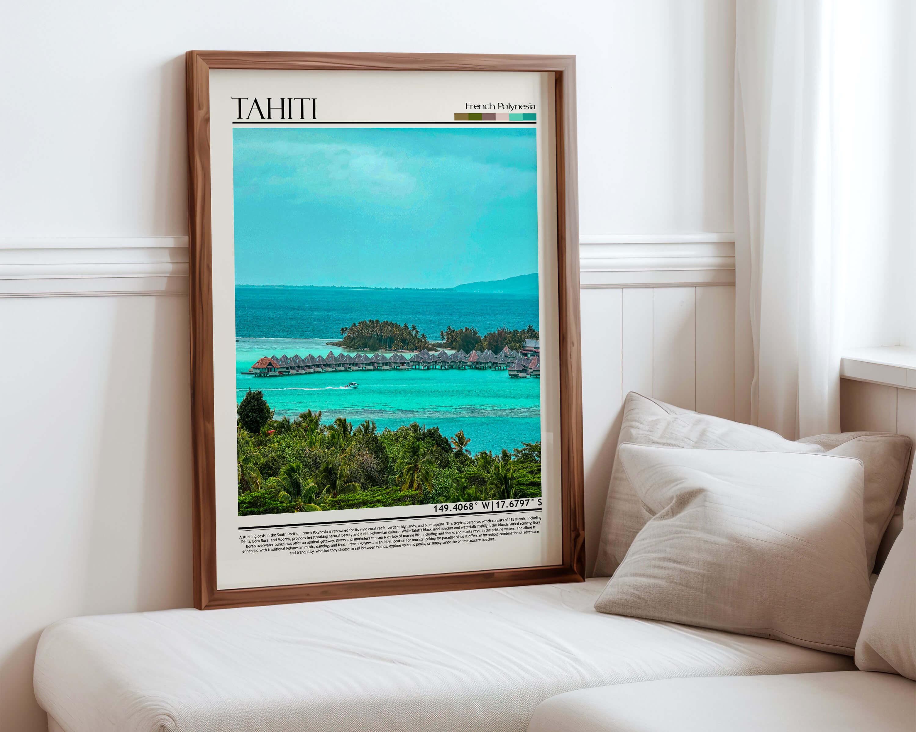 Tahiti Print, Tahiti Poster, Tahiti Wall Art, Tahiti Travel, Tahiti ...