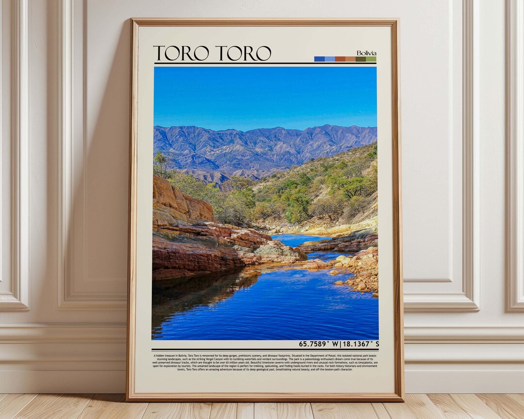 Toro Toro Wall Art , Toro Toro Poster, Toro Toro Travel Poster, Toro ...