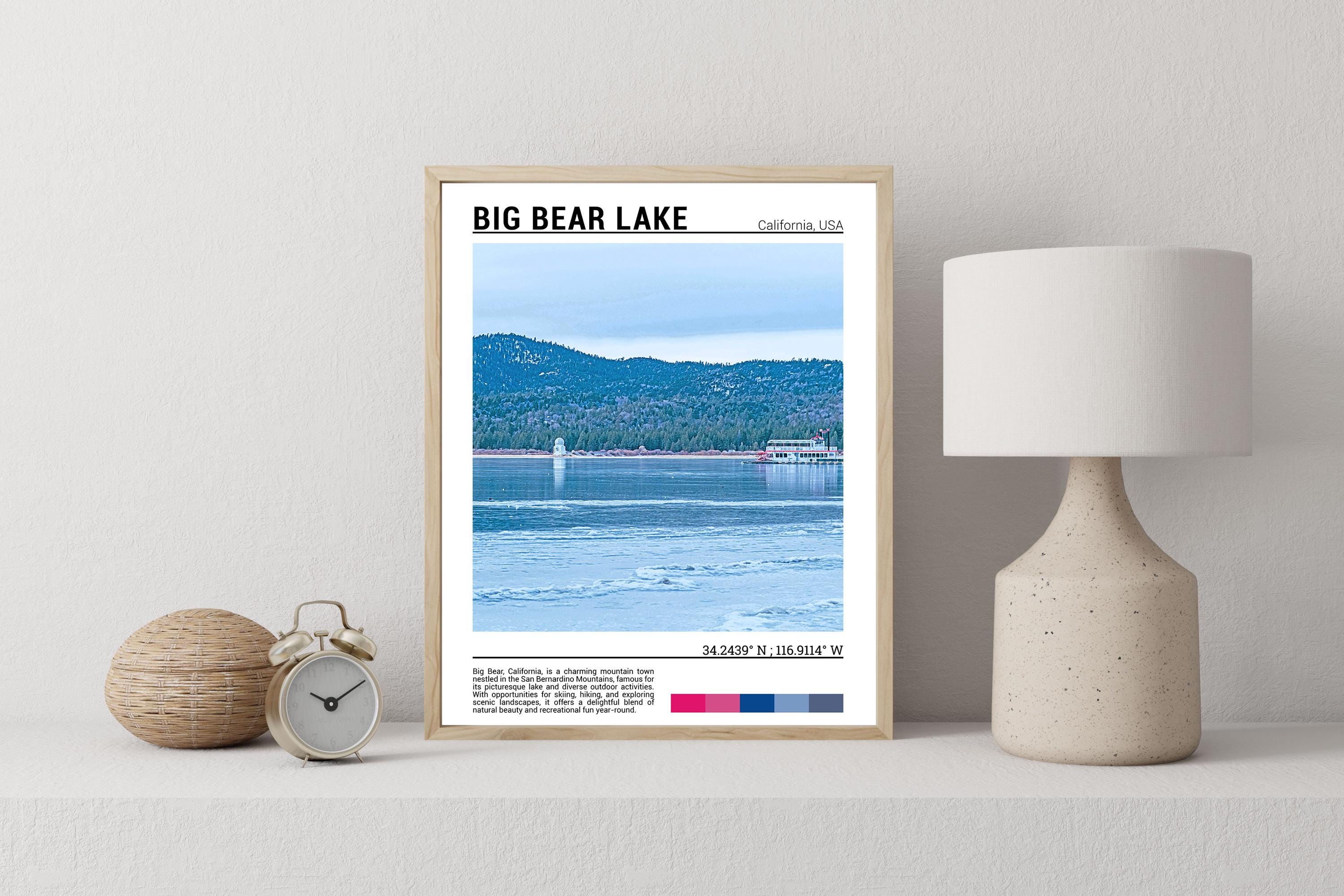 Big Bear Wall Art Print , Big Bear Photo , Big Bear Artwork, Big Bear ...