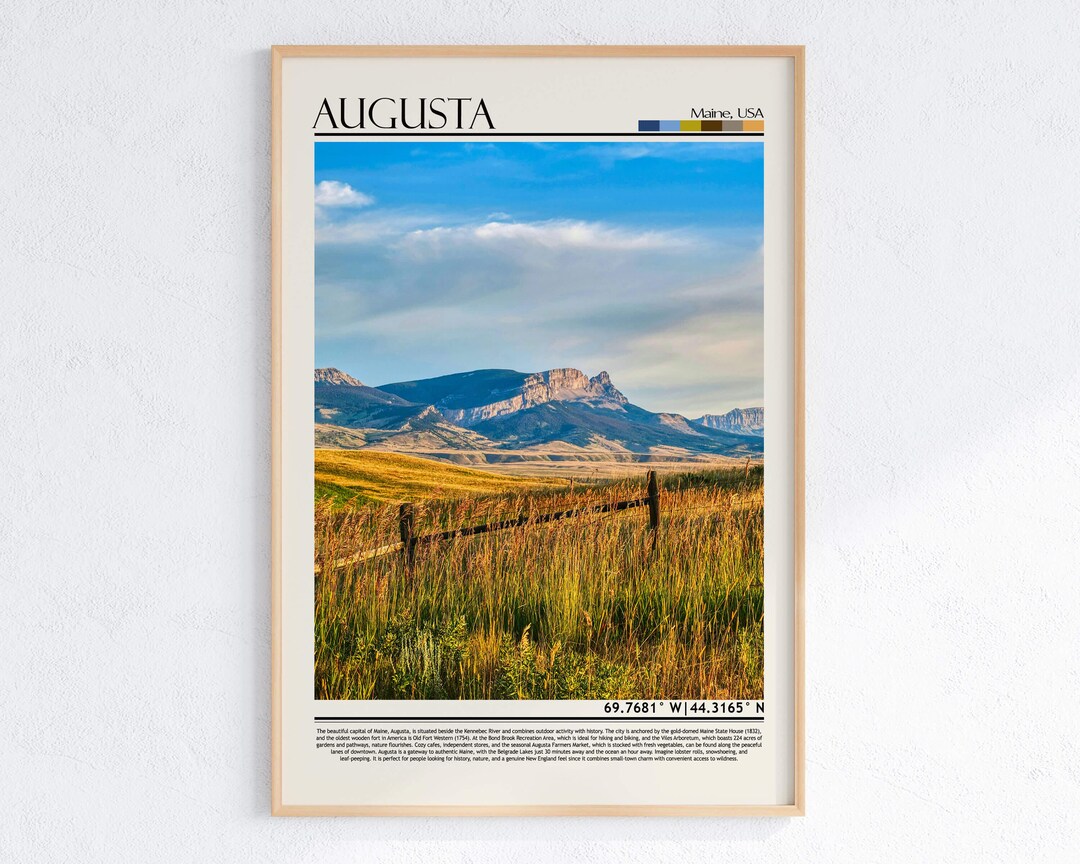 Augusta Print, Augusta Poster, Augusta Wall Art, Augusta Travel ...