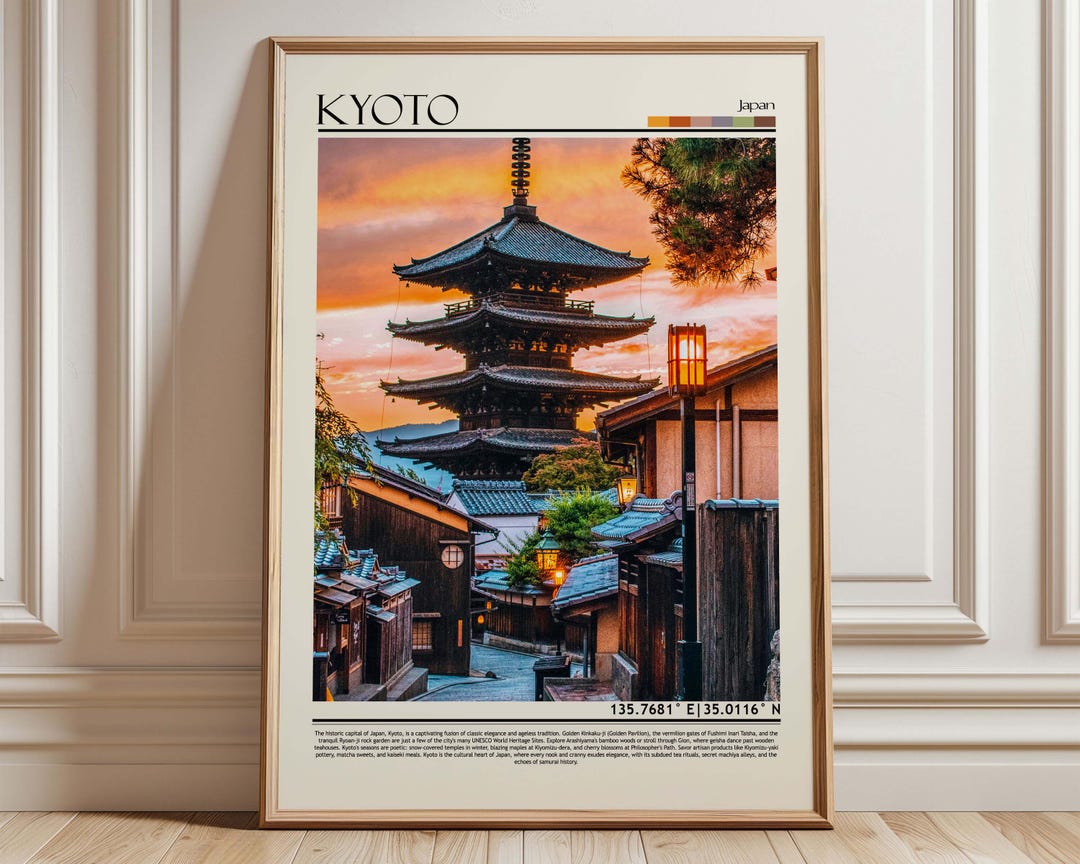 Kyoto Wall Art, Kyoto Poster Print, Kyoto Print, Kyoto Travel, Kyoto ...