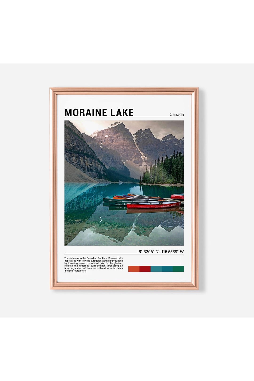 Moraine Lake Wall Art, Moraine Lake Print, Moraine Lake Photo, Moraine Lake Travel Poster ...