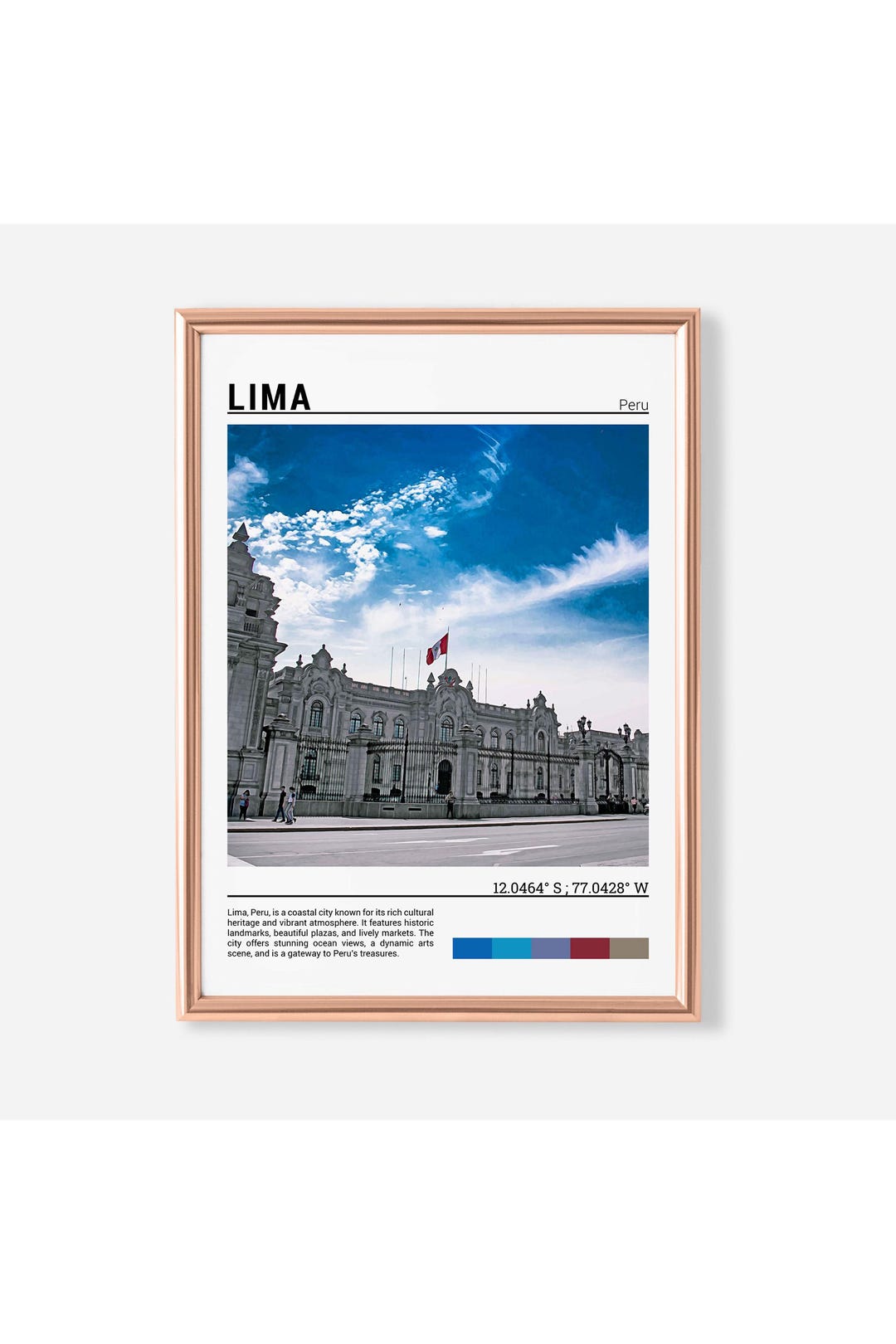 Lima Print, Lima Poster, Lima Wall Art, Lima Travel, Lima Art, Lima ...