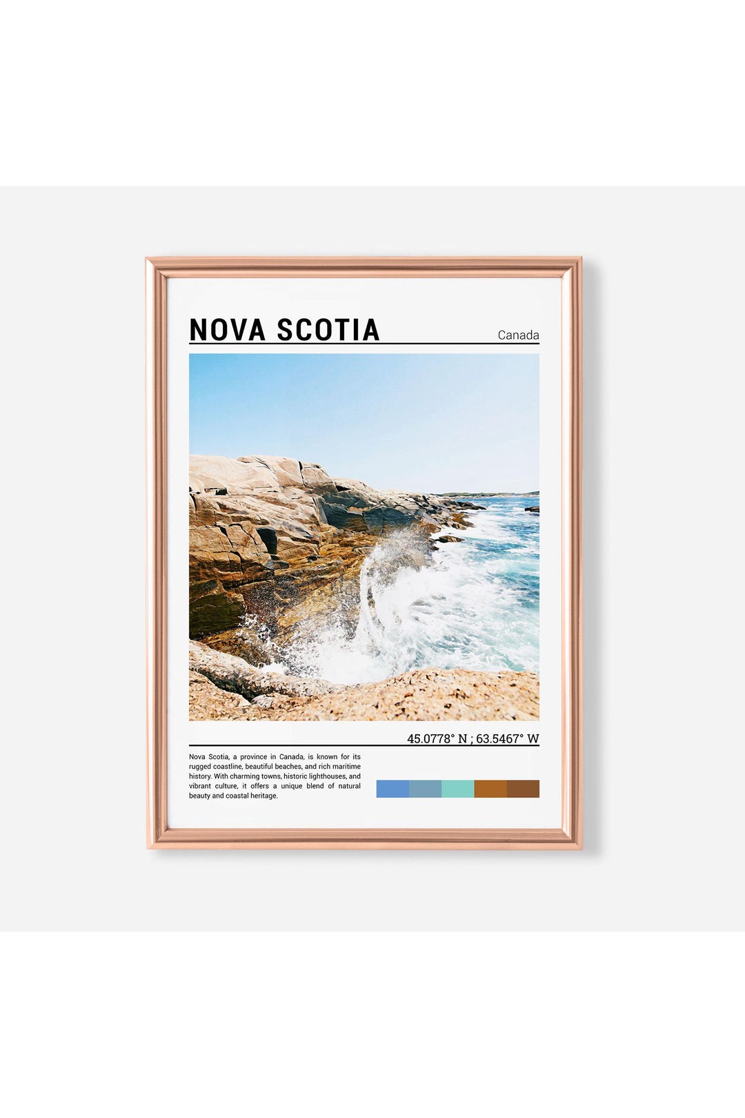 Nova Scotia Poster, Nova Scotia Wall Art, Nova Scotia Artwork, Nova ...