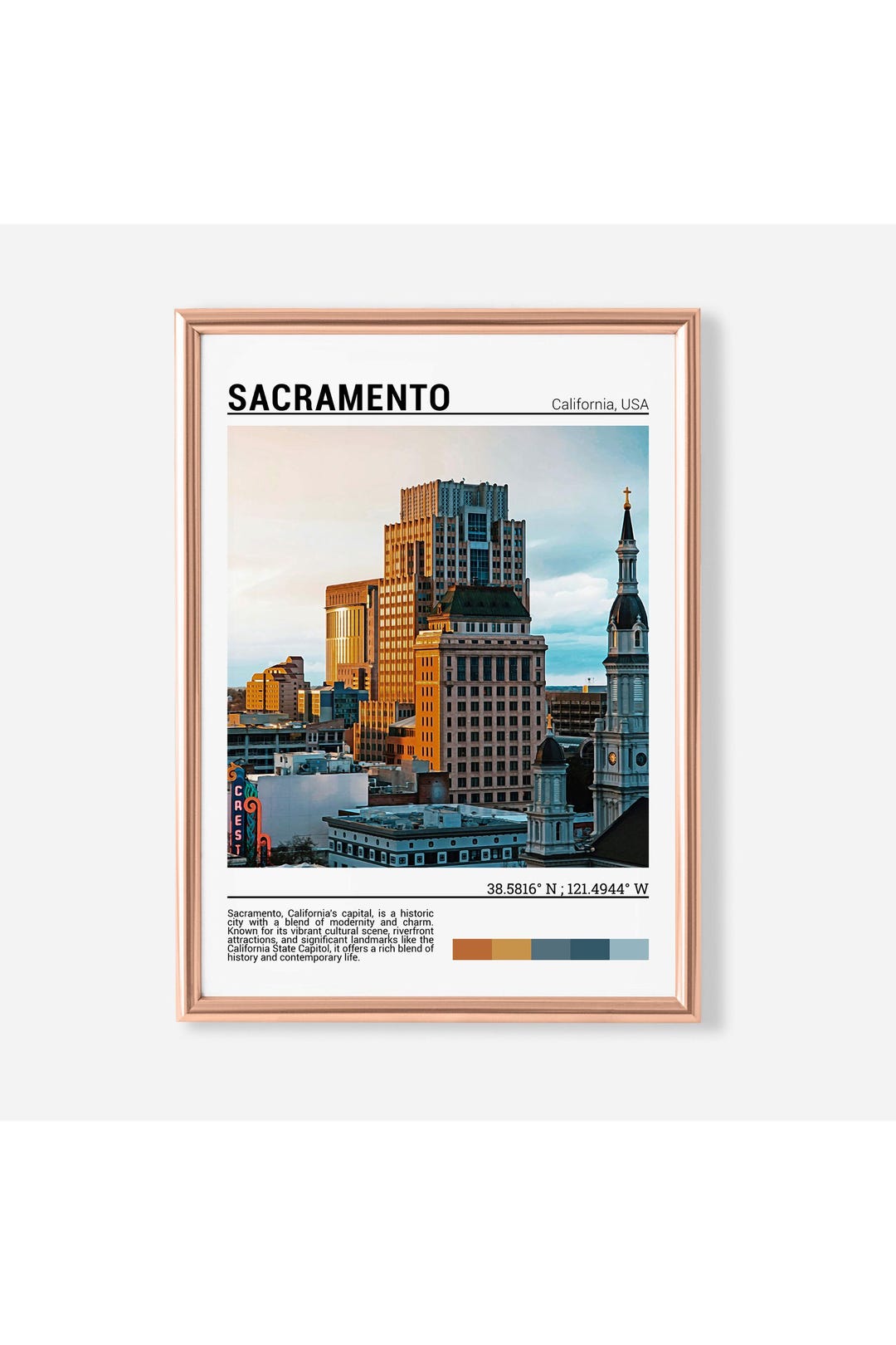 Sacramento Wall Art, Sacramento Poster Print, Sacramento Photography ...