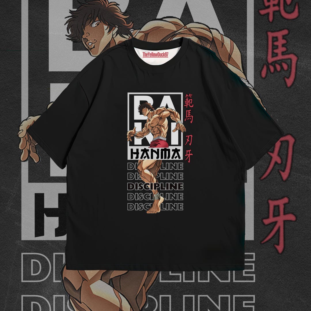 Baki Oversized Tshirt, Baki Hanma, Oversized Anime Shirt, Baki Hanma ...