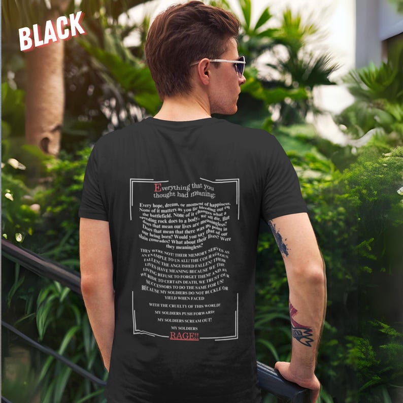 Erwin Smith Speech Shirt, Attack on Titan Tshirt, Shingeki No Kyojin ...