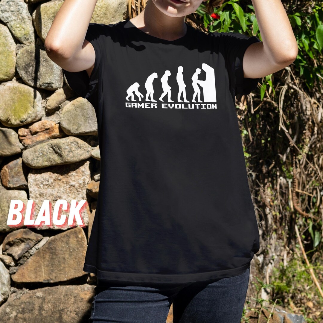 Gamer Evolution - Gamer Shirt, Gamer Tshirt, Gaming Tshirt, Gaming ...