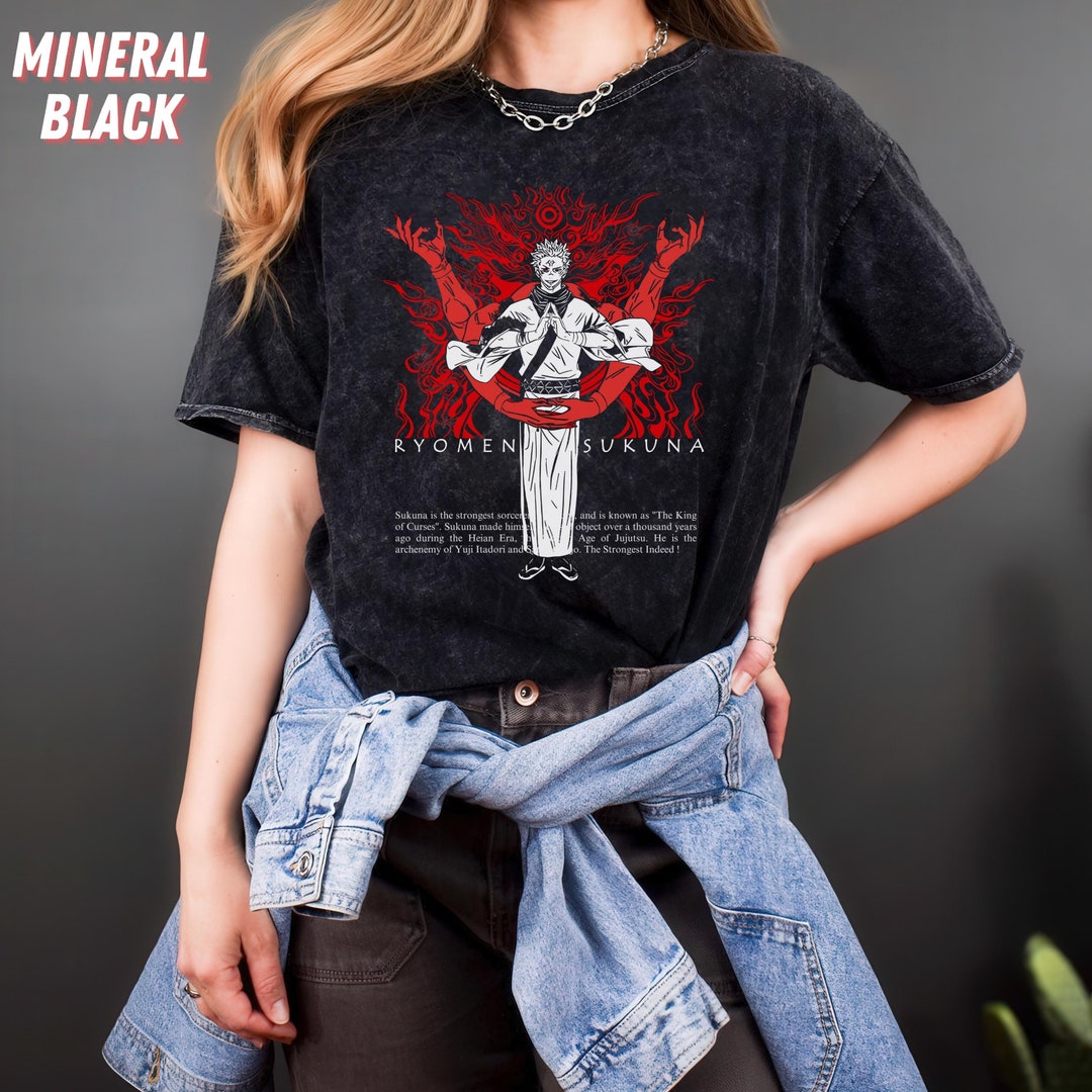 Vintage Anime Shirt, Sukuna Shirt, Jujutsu Kaisen Shirt, Jujutsu Kaisen ...