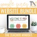 Google Sites Template | Classroom Website | Canva | Bright & Airy Theme ...