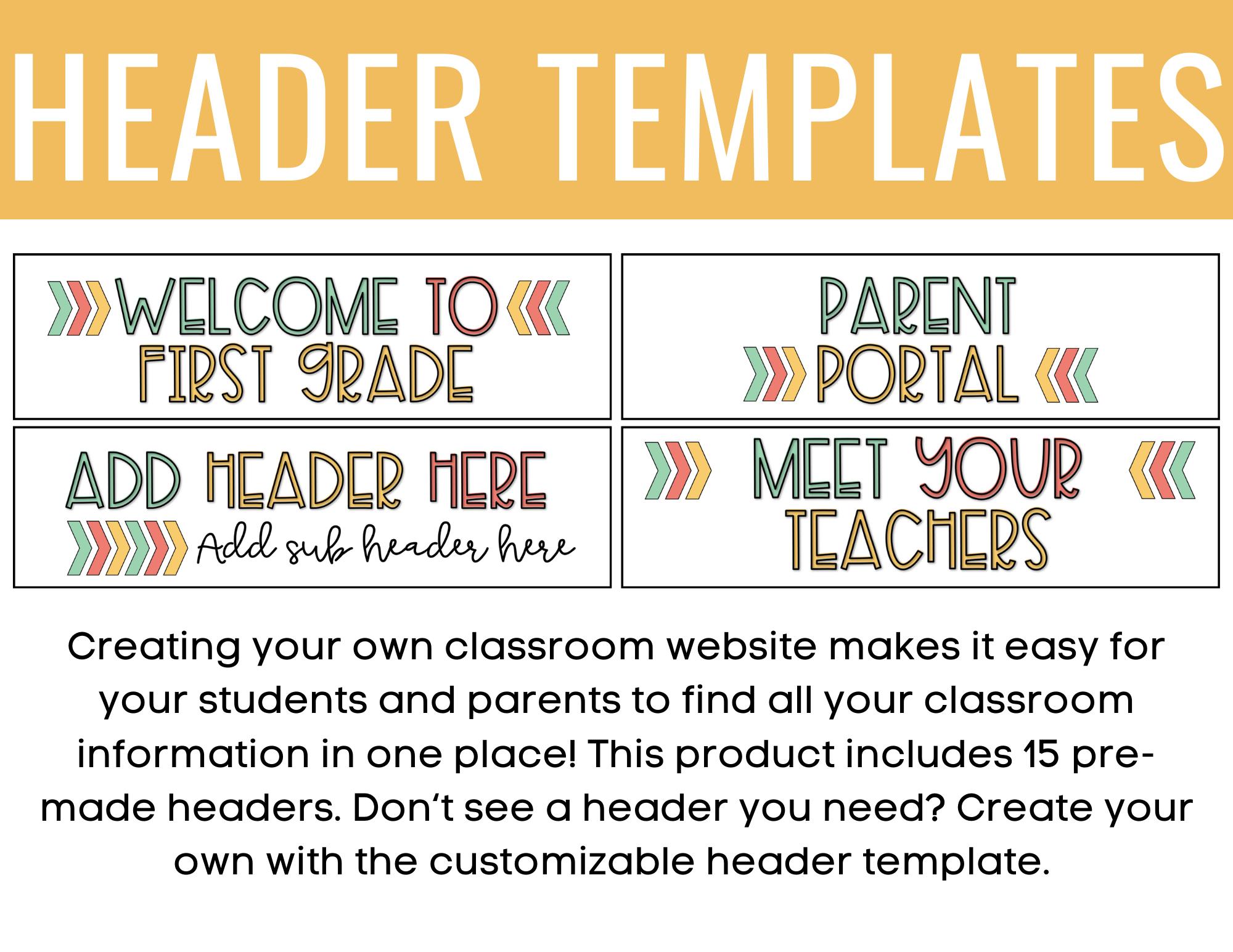 Google Sites Template | Classroom Website | Canva | Bright & Airy Theme ...
