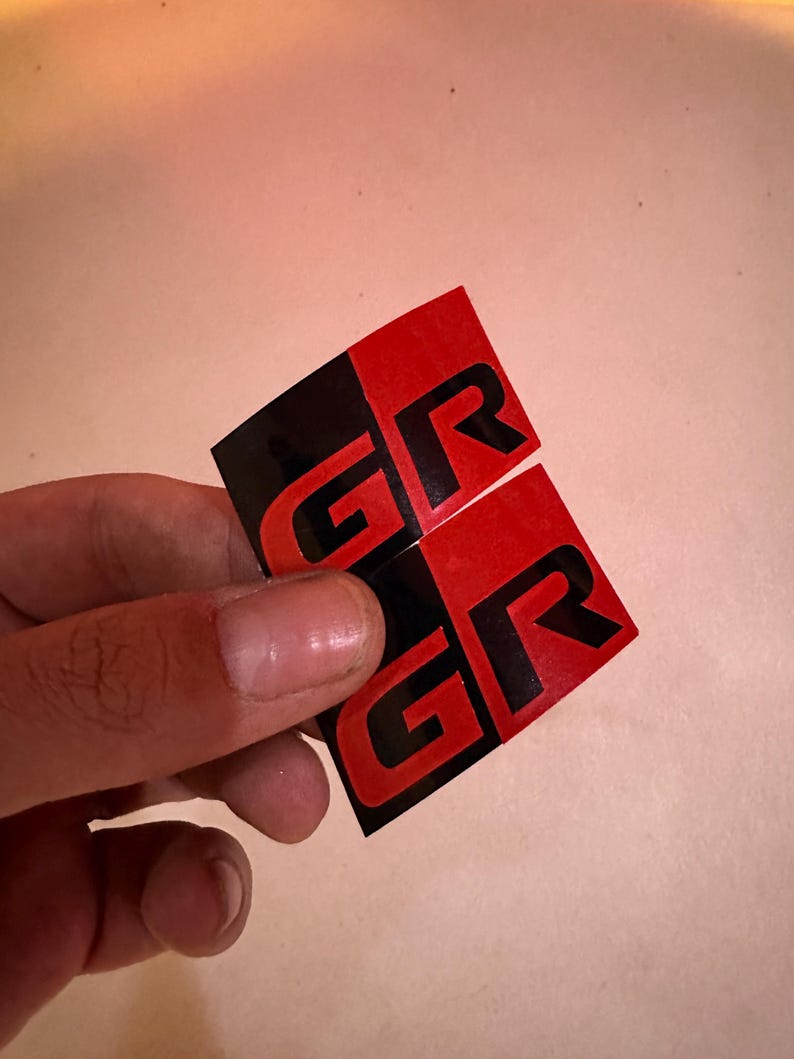 Vinyl Overlay Decals Compatible With Toyota GR86 Front & Rear Emblem gr ...