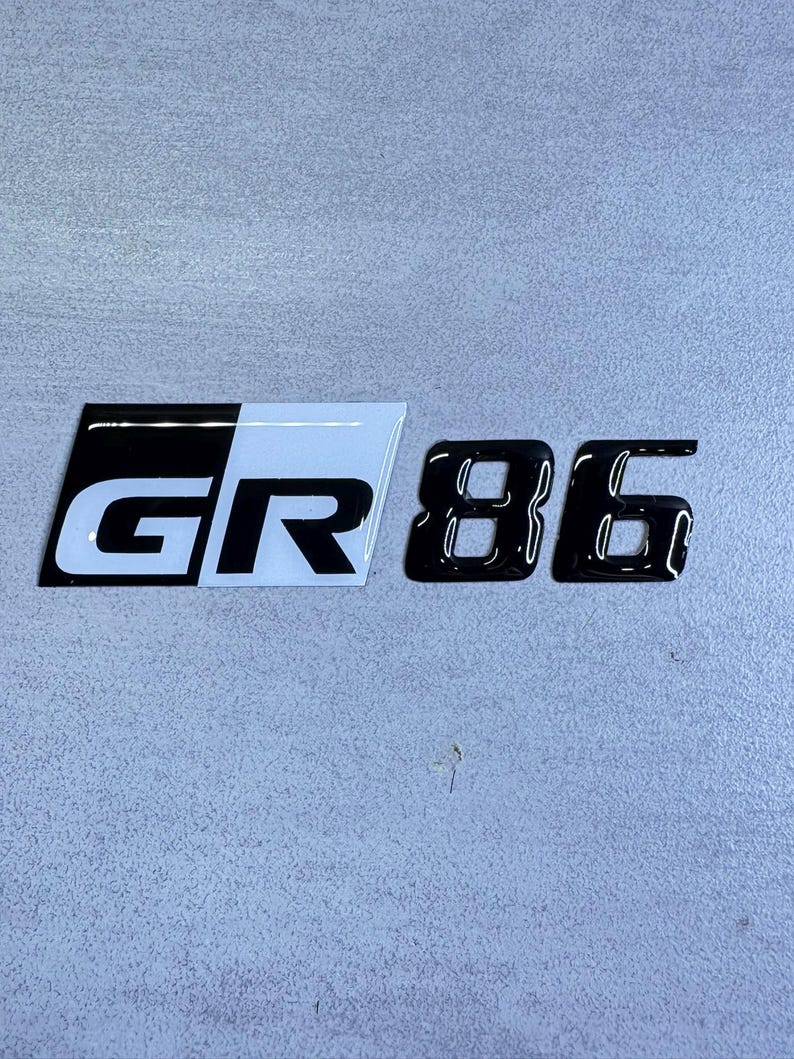 Gel Overlay Decals - Compatible With Toyota GR86 Rear Emblem - "gr-86 ...