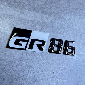 Gel Overlay Decals - Compatible With Toyota GR86 Rear Emblem - "gr-86 ...