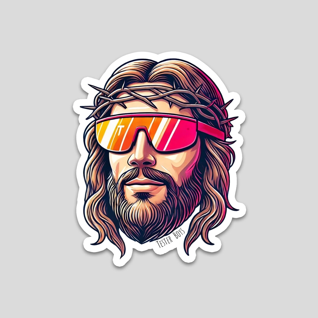 Pit Viper Jesus Sticker – Funny Waterproof Decal for Anglers - Fishing ...