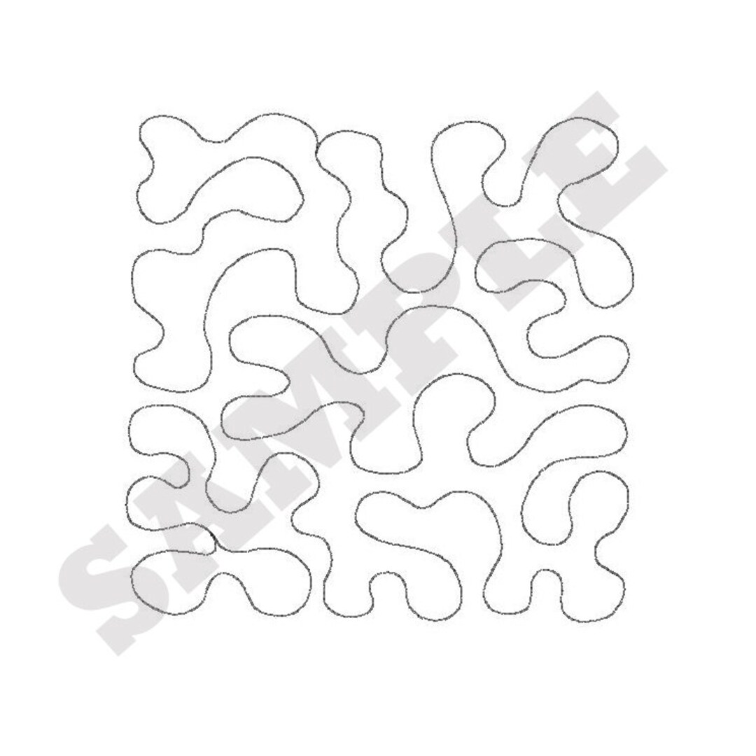 Stipple Square Long Arm Quilt Design - Etsy