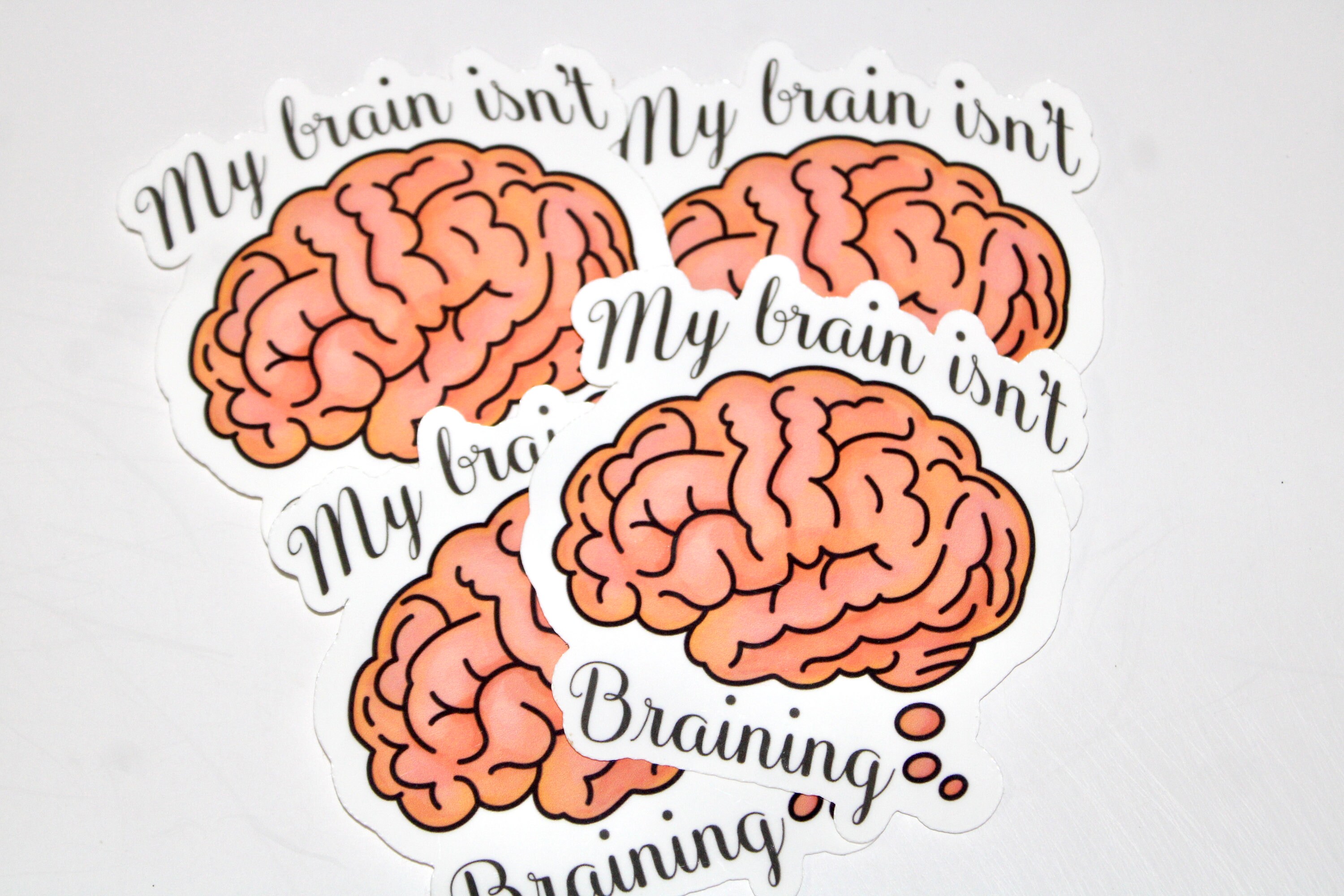 My Brain Sticker - Silly Quote - Waterproof and Weatherproof - Etsy
