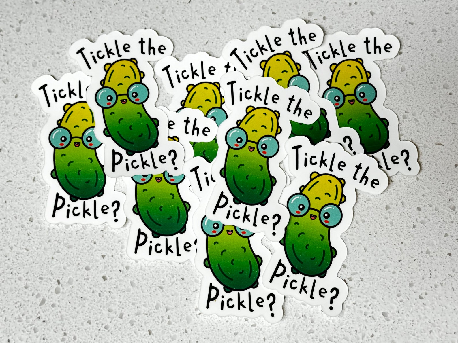 Tickle the Pickle Funny - Gag Sticker - Waterproof and Weatherproof - Etsy