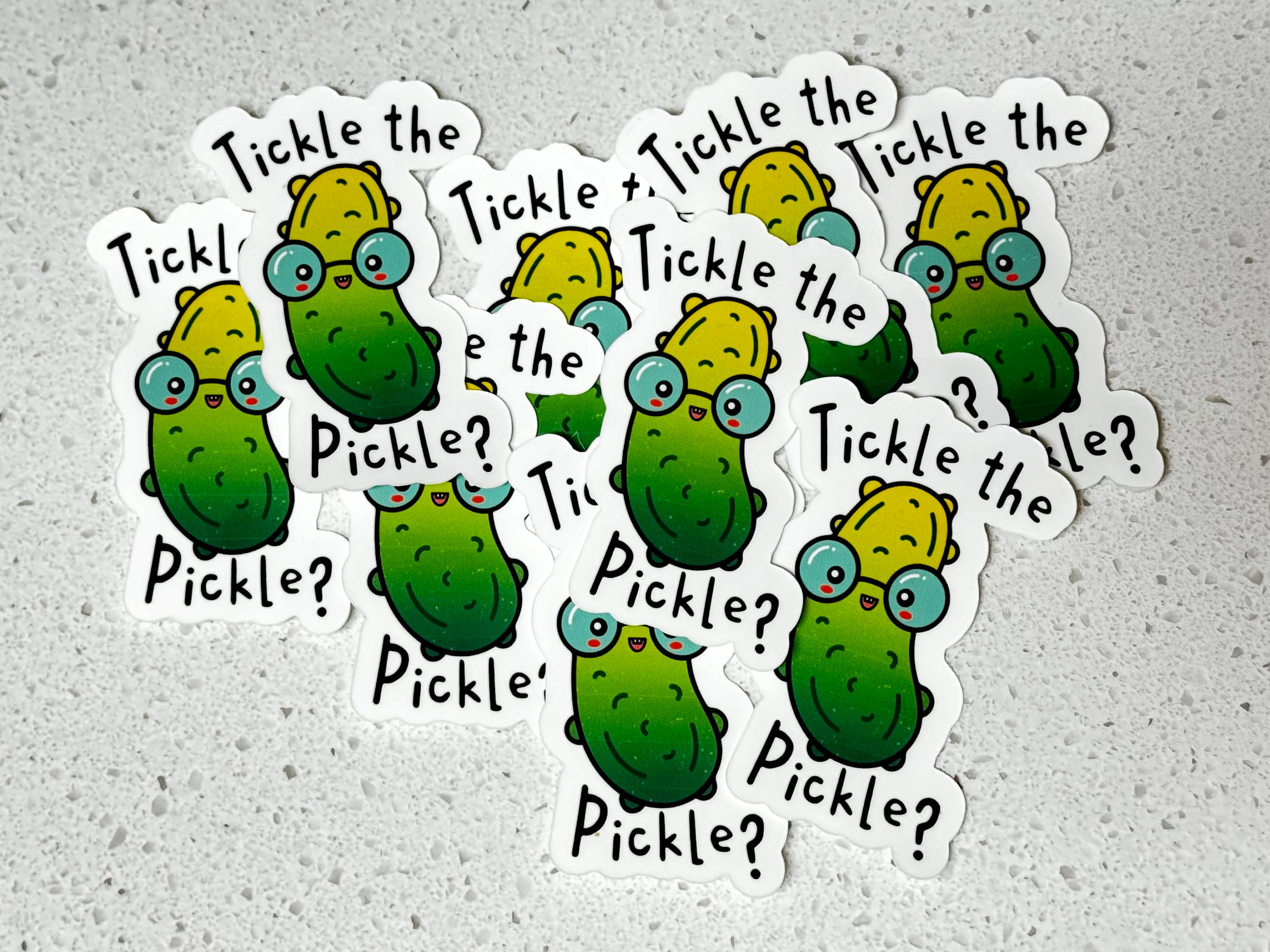 Tickle the Pickle Funny - Gag Sticker - Waterproof and Weatherproof - Etsy