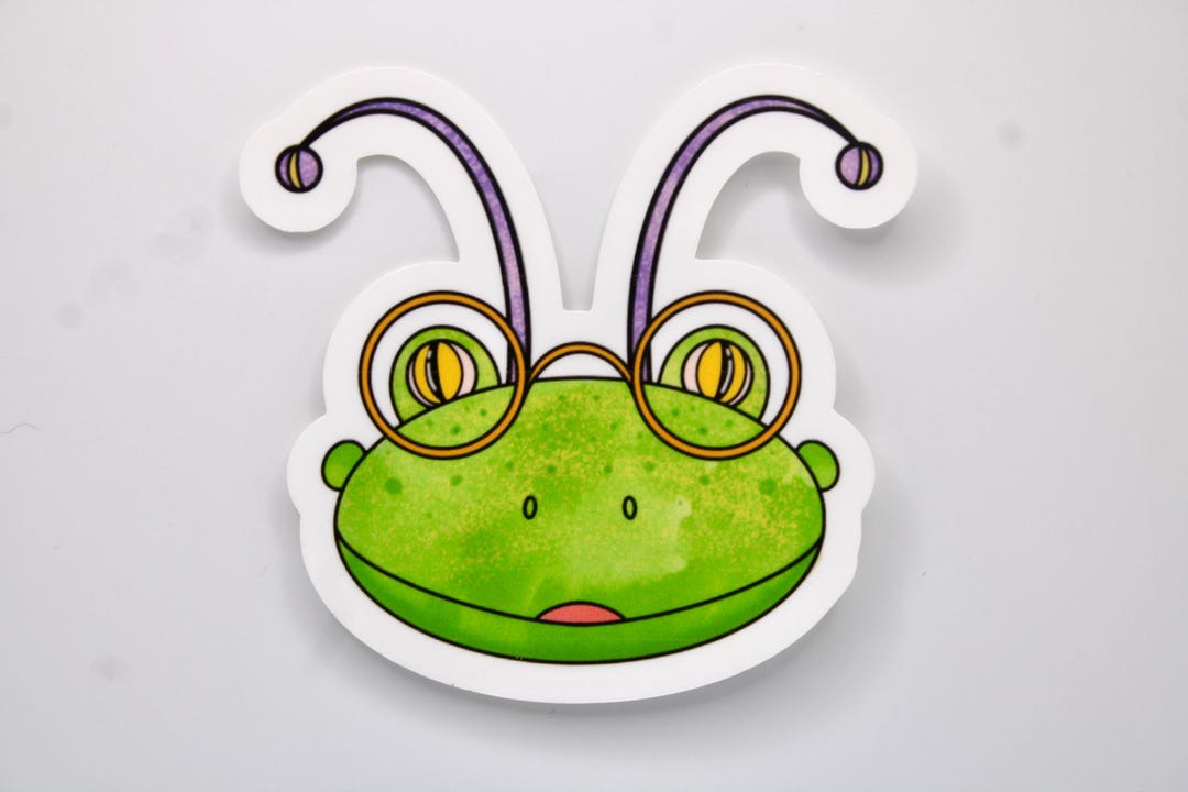 Alien Toad Sticker: Four-eyed Tentacle Frog - Weatherproof Vinyl - Etsy